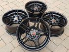 BMW E24 E28 M5 E39 OEM MPar 17" Staggered Style 66M Gloss Black Wheels ...