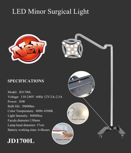 Micare Dental Mobile LED Minor Surgical Light Operation Lamp Shadowless ...