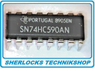 👉 SN74HC590AN 74HC590 8-BIT BIN. COUNTERS W. 3-STATE OUTPUT REGISTERS ...