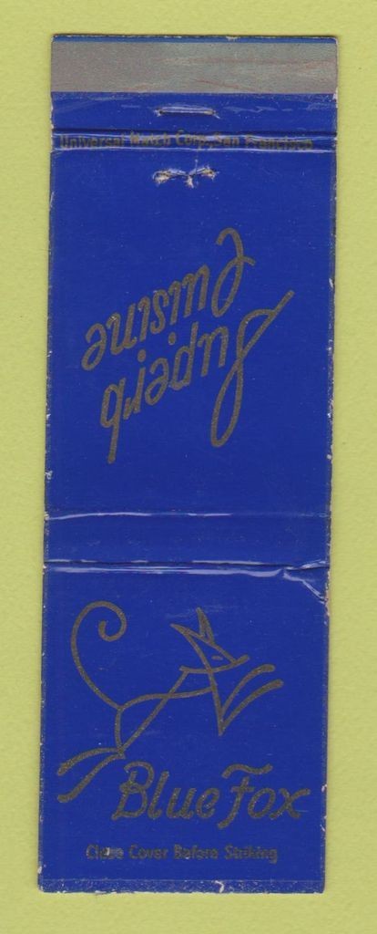 Matchbook Cover - Blue Fox Restaurant San Francisco CA | eBay