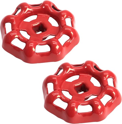 2Pcs Outside Faucet Handle Round Wheel Handles, Square Broach Hose Bib ...