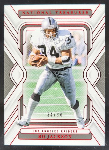 2024 Panini National Treasures Bo Jackson Jersey Number Red /34 Raiders ...