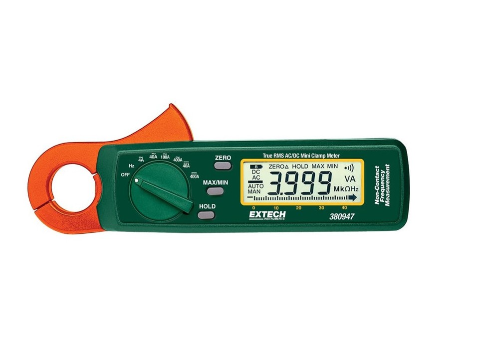 Extech 380947 - 400A True RMS AC/DC Mini Clamp Meter 793950389478| eBay