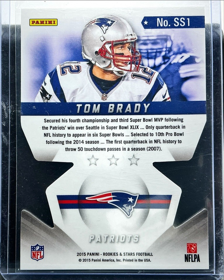 Tom Brady 2015 Rookies and Stars SS1 Die Cut Patriots/Bucs | eBay