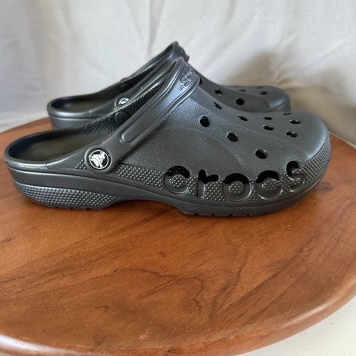 New w/Tags Crocs BAYA Adult Unisex Clogs BLACK Men's Size 9/Women's ...
