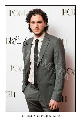 Kit Harington signed 12x18 inch photograph poster - Top Quality Game of ...