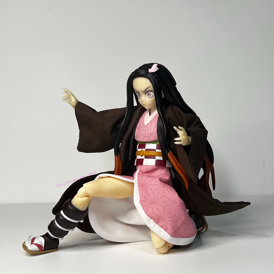 1/12 Custom Wired Jacket /Pink Skirt for 6'' Shf Demon Slayer Kamado ...