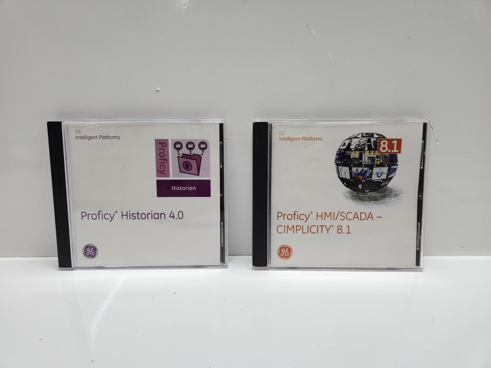 GE PROFICY HMI/SCADA CIMPLICITY 8.1 AND HISTORIAN 4.0 SOFTWARE DVD ROM ...