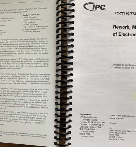 IPC-7711/7721 Rework, Modification and Repair of Electronic Assemblies ...