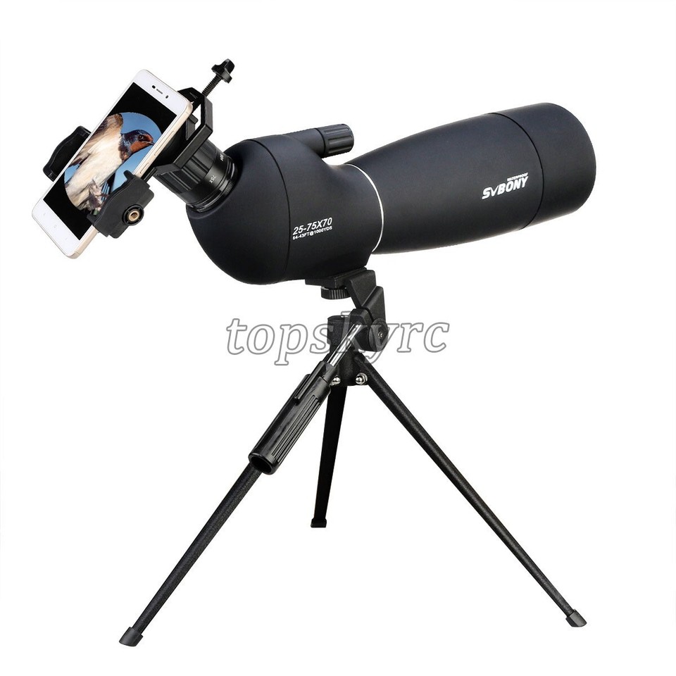 SVBONY SV28 25-75x70 Spotting Scope Waterproof Monocular Telescope w ...