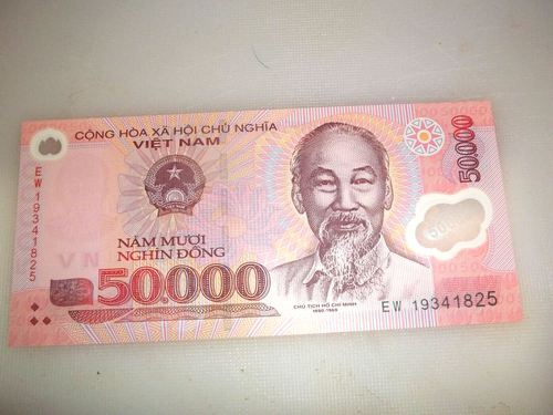 50,000 VIETNAM DONG, BANKNOTE *****UNCIRCULATED***** 2005-2021 POLYMER ...