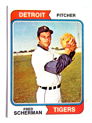 Fred Scherman #186 Topps 1974 Baseball Card (Detroit Tigers) *E | eBay