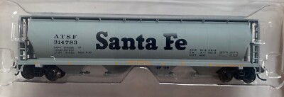 Bachmann 19152 N Scale 4 Bay Cylindrical Grain Hopper Santa Fe ATSF | eBay