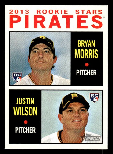 2013 Topps Heritage #418 Pirates (Bryan Morris / Justin Wilson) Rookie ...