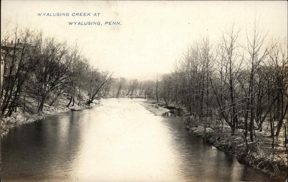 WYALUSING PENN PA Wyalusing Creek Panoramic View Antique RPPC | eBay