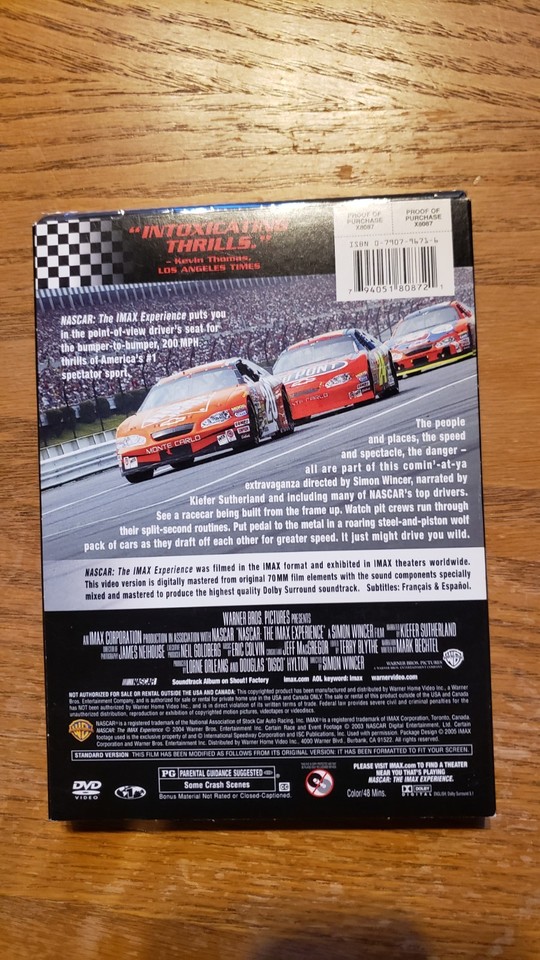 IMAX NASCAR: The IMAX Experience 2004 DVD, Keifer Sutherland | eBay