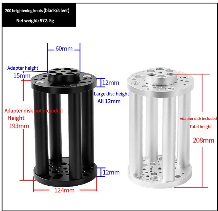 200 300 400 Extension Pier for AM5 AM3 IOptron CEM40 GEM45 Tripod ...