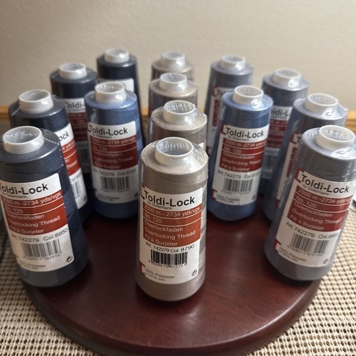 Lot Of 14 Toldi-Lock Gütermann Overlock Thread New - 2734 yds each ...