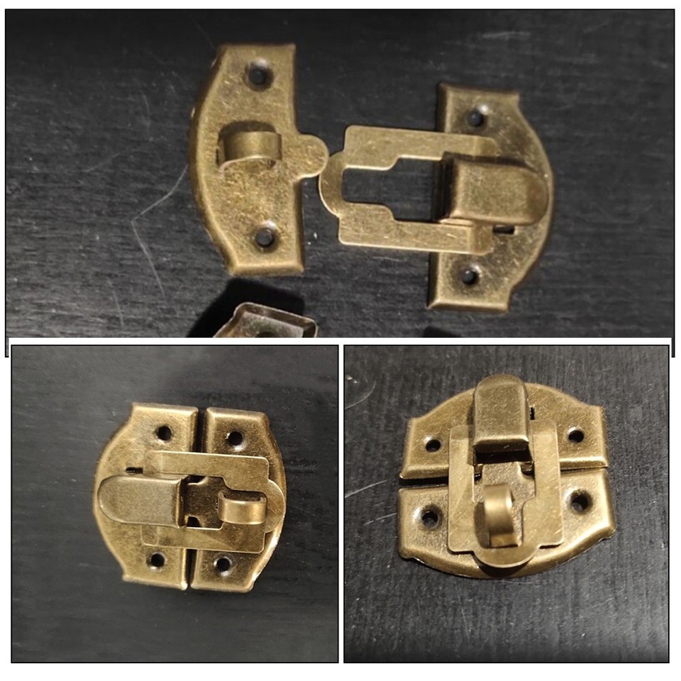 20 Pcs Small Metal Hasp Latch Buckle Lock for Gift Jewelry Boxes | eBay ...
