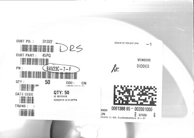 BAV23C-7-F Diodes Inc DIODE ARRAY GP 200V 400MA SOT23 **LOT OF 50** | eBay