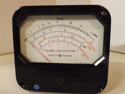 Vintage Hewlett Packard Square Law Detector Panel Meter Model 801-58 | eBay