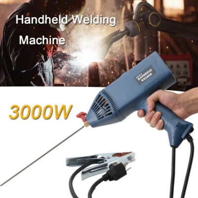Hand-held Welding Machine Portable ARC Welder Gun + 30cm Welding Rod ...