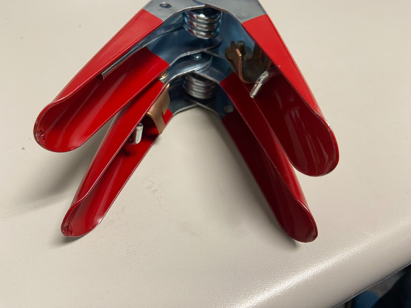 LOT OF 4 RED Battery Booster Cable Parrot Clamps HEAVY DUTY 600 AMP ...