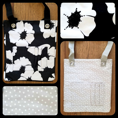 NEW! Thirty One Tall Organizing Tote White Poppy or Taupe Dancing Dots ...