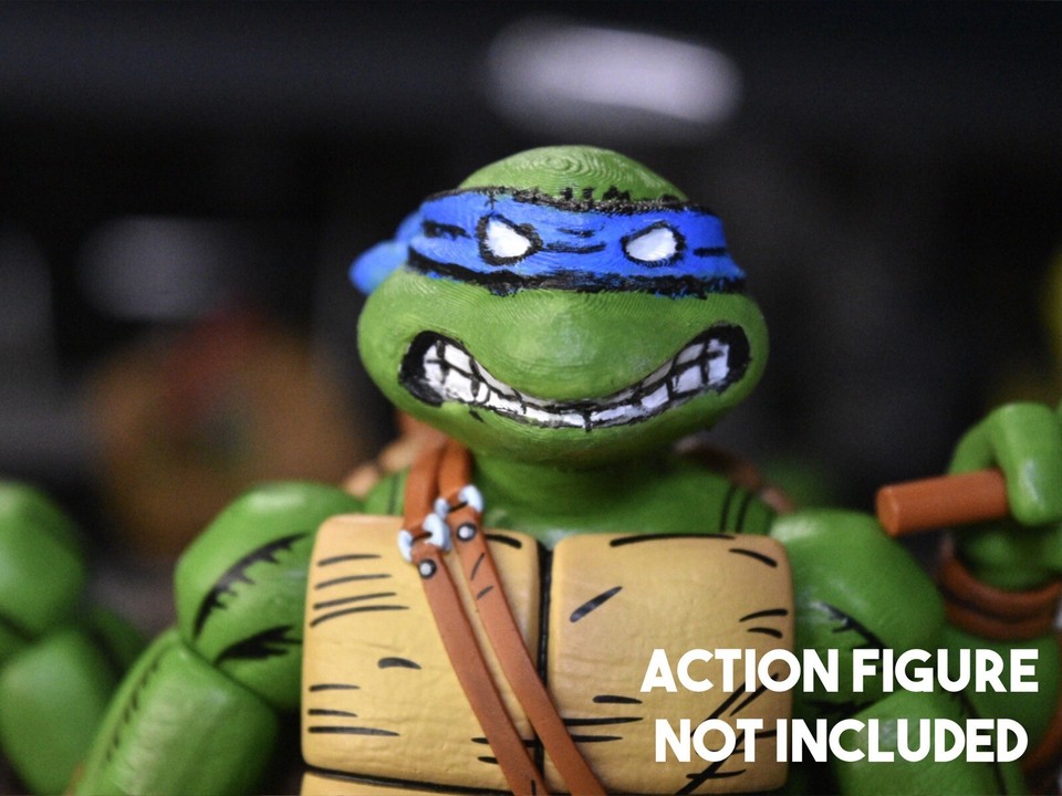 TMNT Turtle Bros Comic Heads fits NECA Comic Turtles Action Figures ...