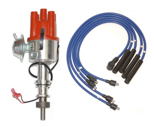 Ford Pinto Electronic distributor fits Pinto Engine + Blue HT Leads | eBay
