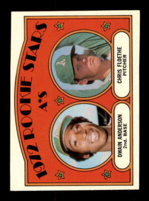 1972 Topps #268 Dwain Anderson/Chris Floethe EX/EX+ RC Rookie Athletics ...