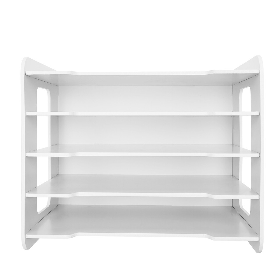 5 Tiers Stackable File Organizer Tray Desk Desktop Paper Document Tray ...