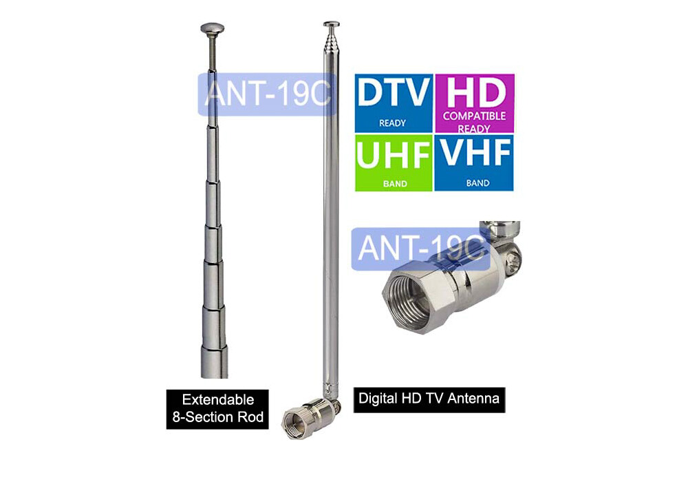8-Section Telescopic TV Antenna | eBay