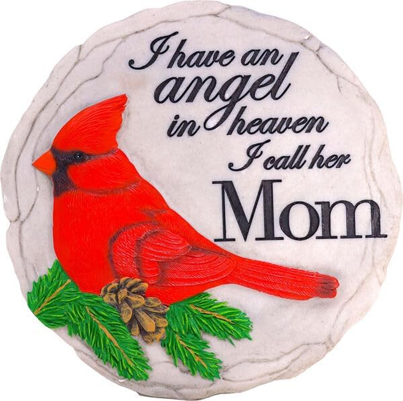 Mom Cardinal Stepping Stone - Cute Birds Decorative Garden Stone for ...
