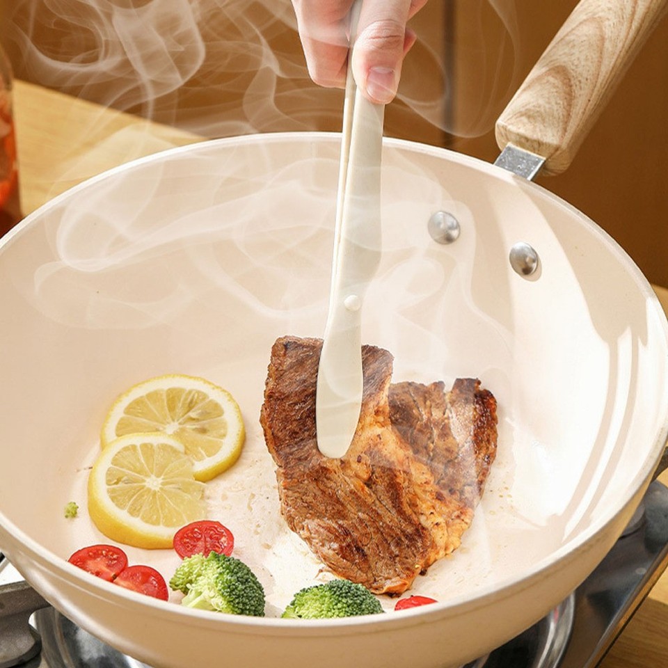 Frying Steak Clips Hand Silicone Kitchen Food Serving Tongs Home | eBay