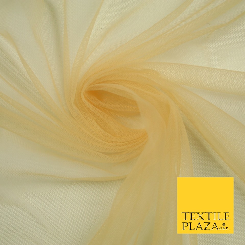 OVER 90 COLOURS - Soft Plain Sheer Tulle Net Fabric Tutu Fairy Veil ...