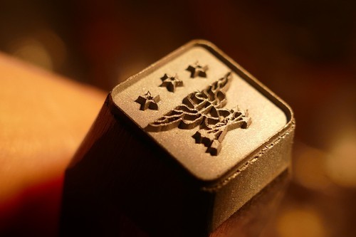 3/8 inch Department of Defense Acceptance Stamp Eagle with 3 star Proof ...