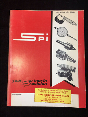 VINTAGE 1960'S SPI MEASURING INSTRUMENTS CATALOG NO.680B | eBay