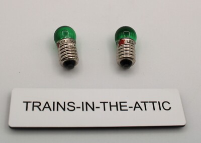 LIONEL 1447 LED GREEN BULB 18 VOLT SCREW BASE BULBS (2) BULBS | eBay