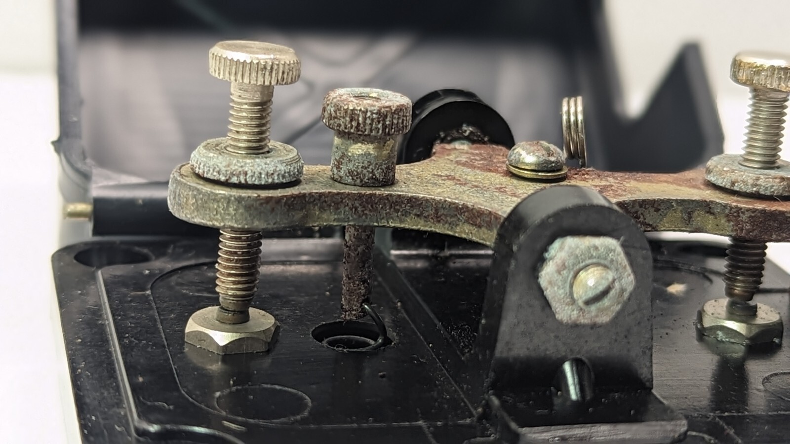 MILITARY MORSE KEY KGB SPY TELEGRAPH RADIO TRANSMITTER RUSSIAN USSR OLD ...