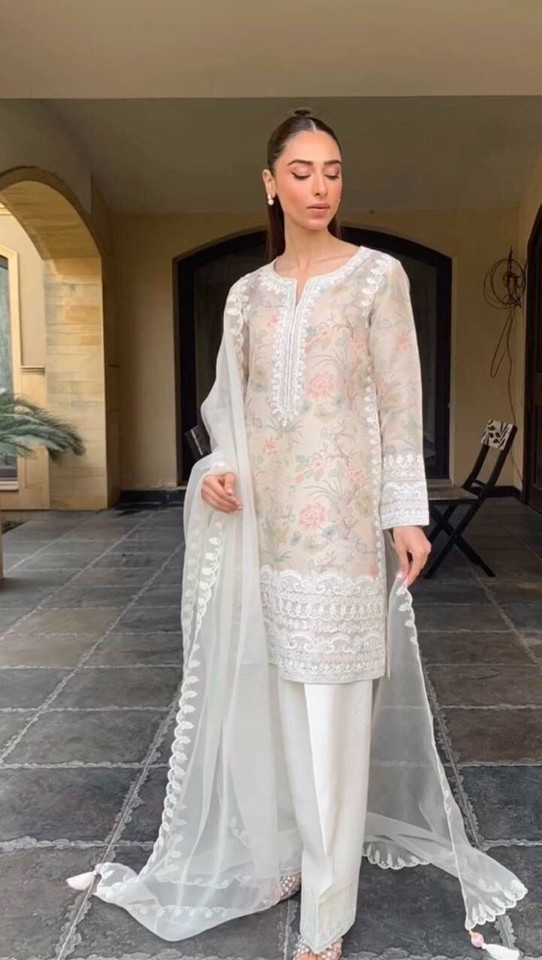 3 Piece Pakistani Designer farshi shalwar suit | eBay