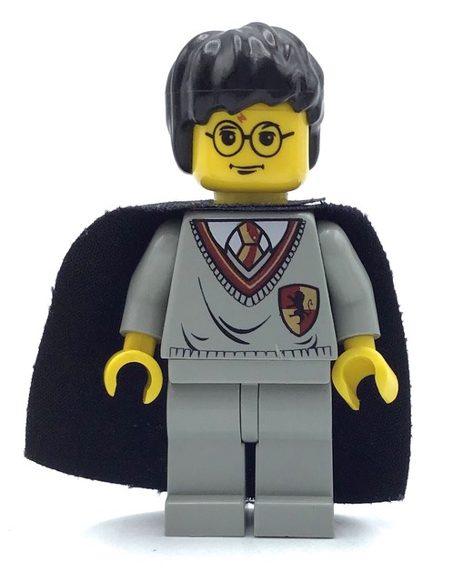 LEGO HARRY POTTER MINIFIGURE YELLOW VERSION WITH BLACK CAPE FIGURE | eBay