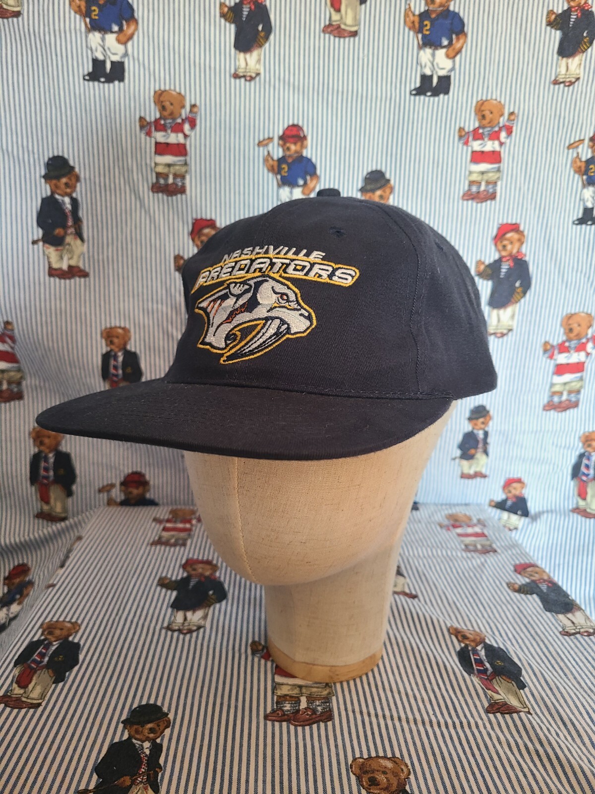 Vintage Nashville Predators Sports Plain Logo NHL Snapback Hat Cap NWOT ...