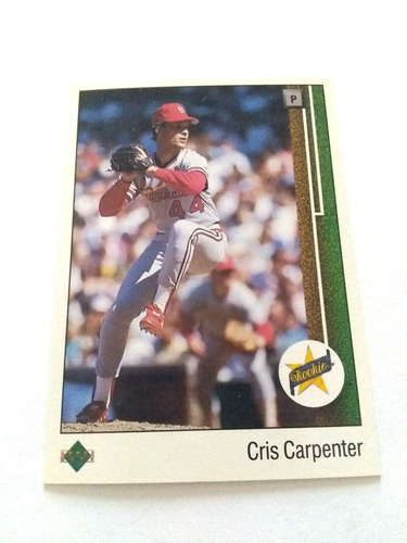 1989 Upper Deck Baseball Cris Carpenter Rookie Card #8 Factory Set ...