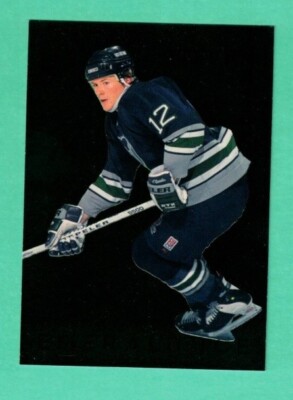 (1) STEVEN RICE 1995-96 PARKHURST EMERALD ICE # 95 WHALERS INSERT ...