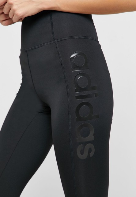 adidas Women's Design 2 Move High Rise Logo Tights Black DS8710 Sz XL ...