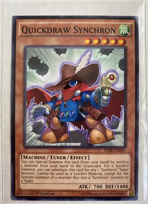 Quickdraw Synchron - SDSE-EN005 - Common - 1st Edition M/NM Yugioh | eBay