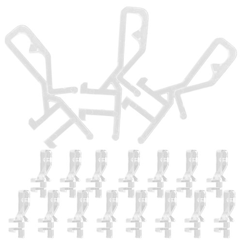 20 Pcs Valance Clips 2.5 Inch Blind Cover Trays for Blinds Plastic Mini ...