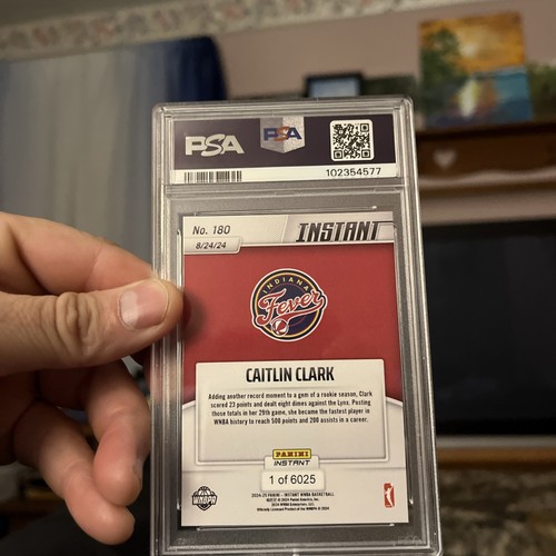2024-25 Panini Instant WNBA - #180 Caitlin Clark (RC) PSA 10 Gem Mint 1 ...