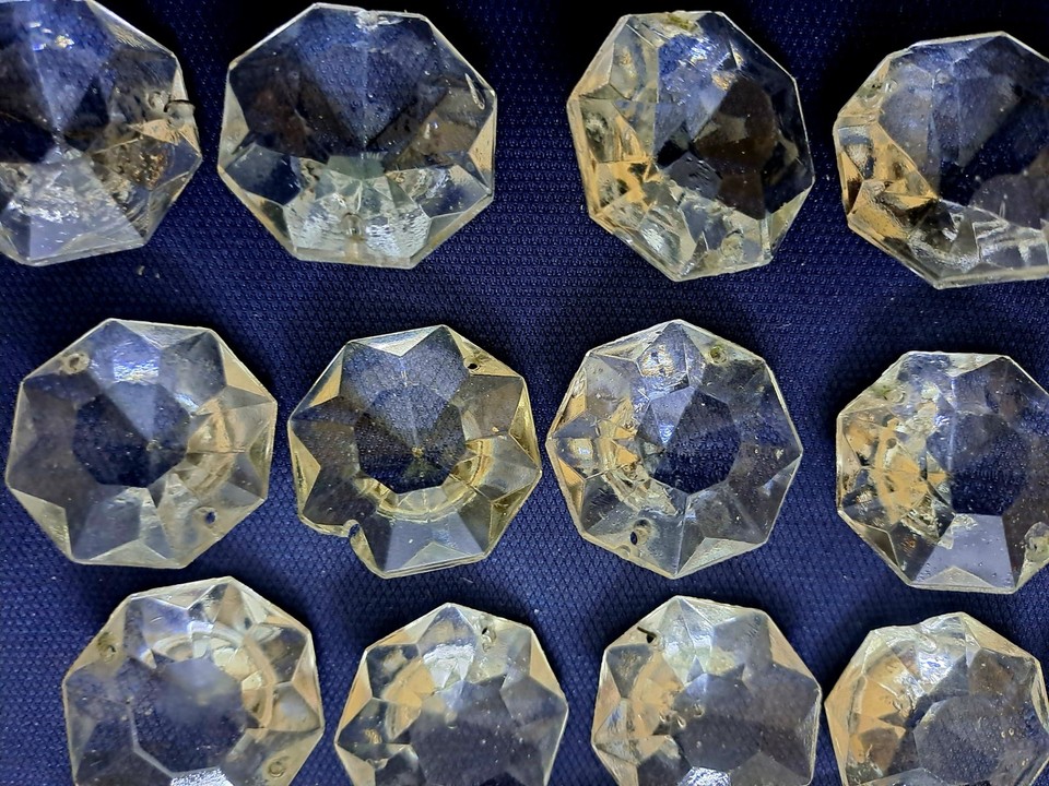 Lot of 100 Vintage Czech 30mm Octagon Crystal Prisms – 14 Grams Each | eBay
